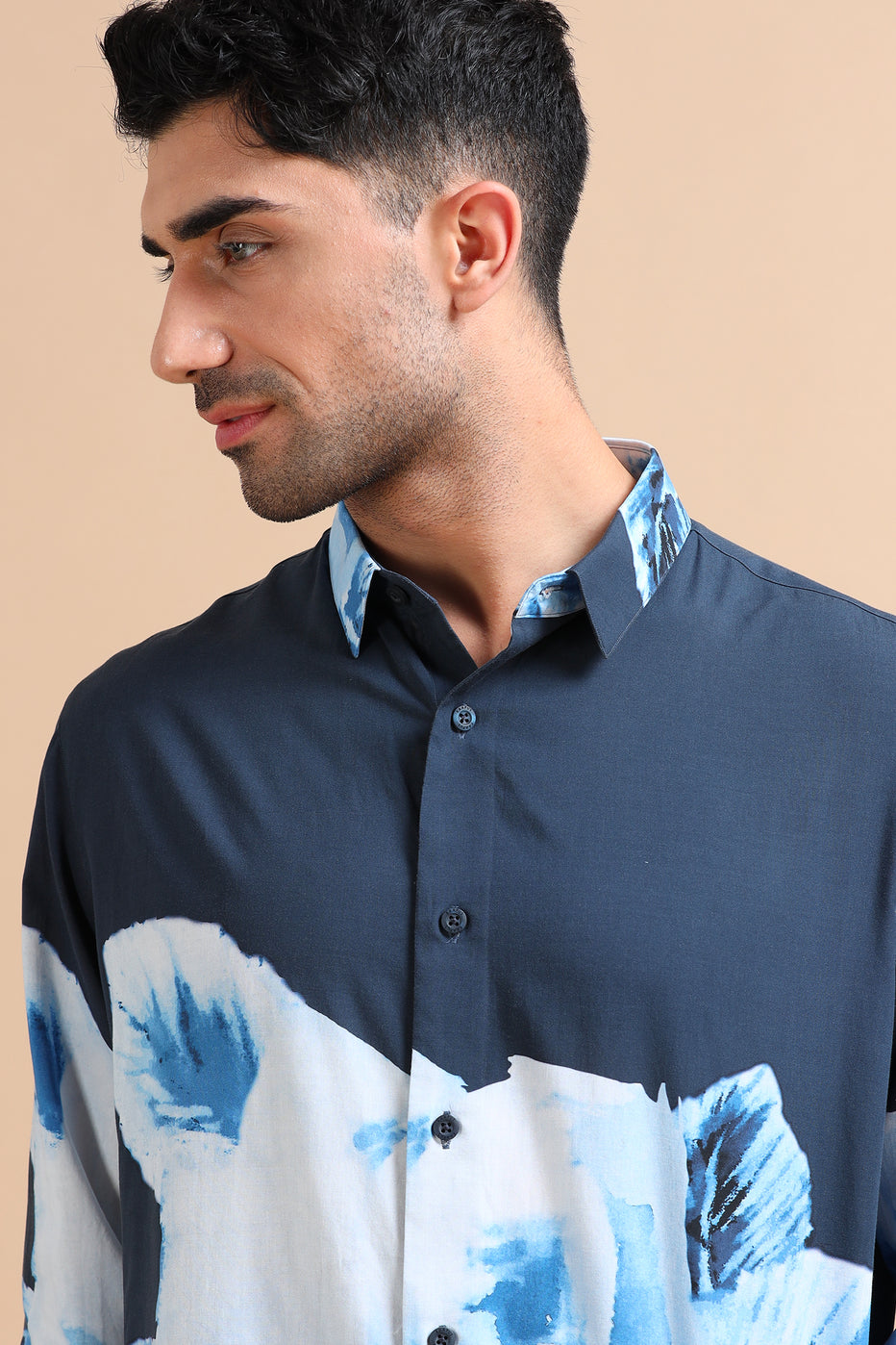 Ocean Bloom Abstract Shirt – Kaapus