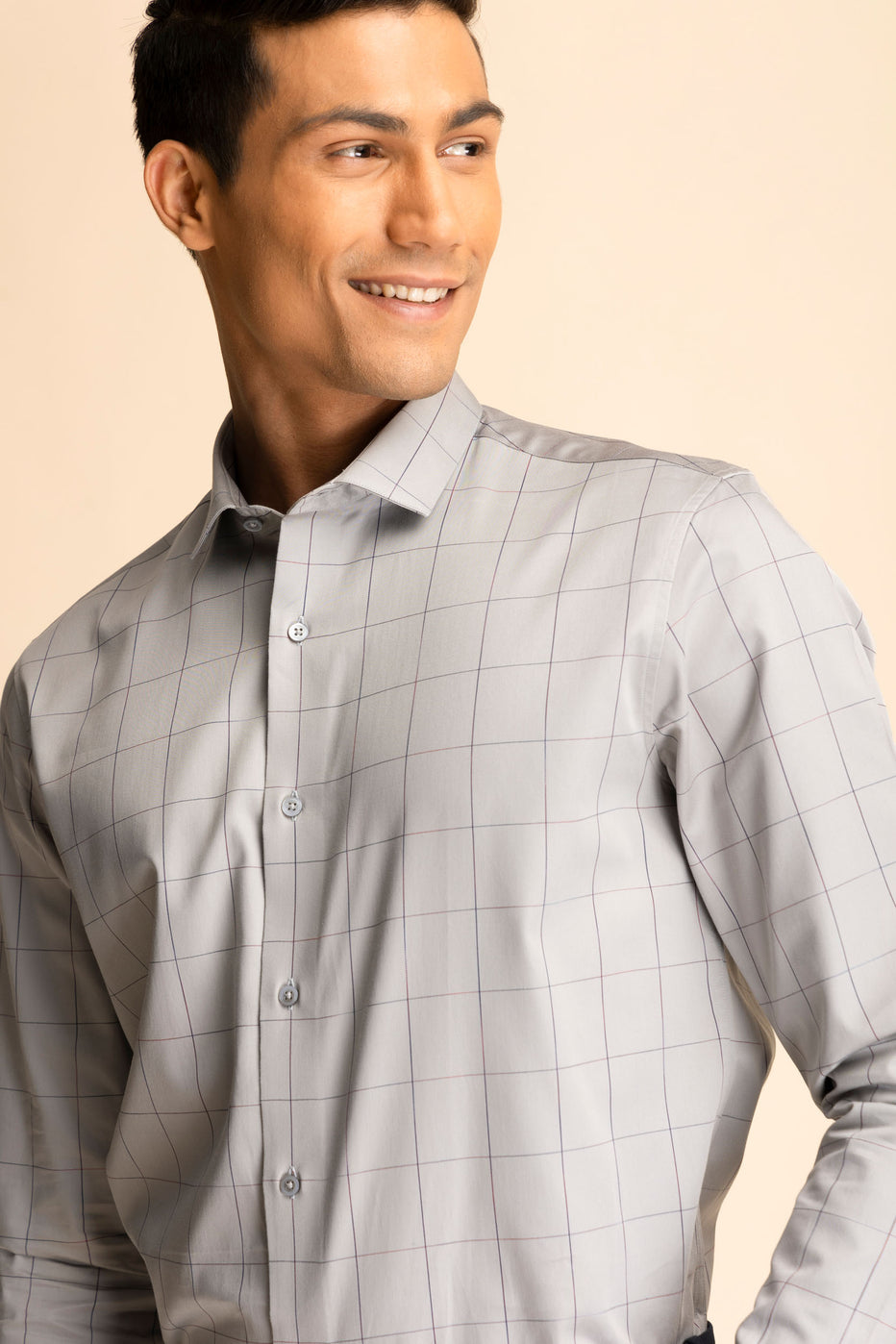 Steel Grey Check Shirt EOSS – Kaapus