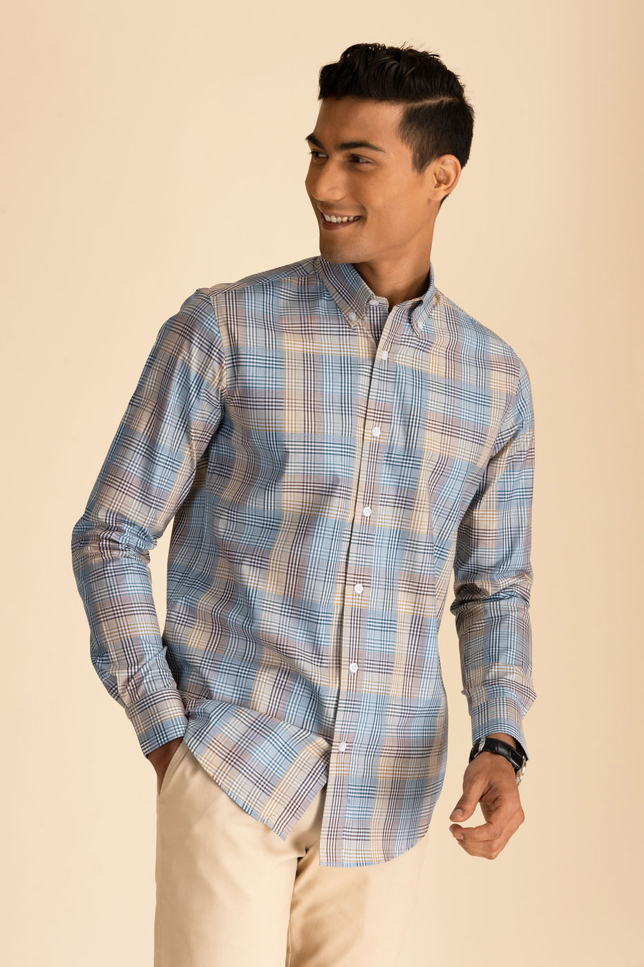 Multi-colored Moon Button-Down Shirt EOSS – Kaapus