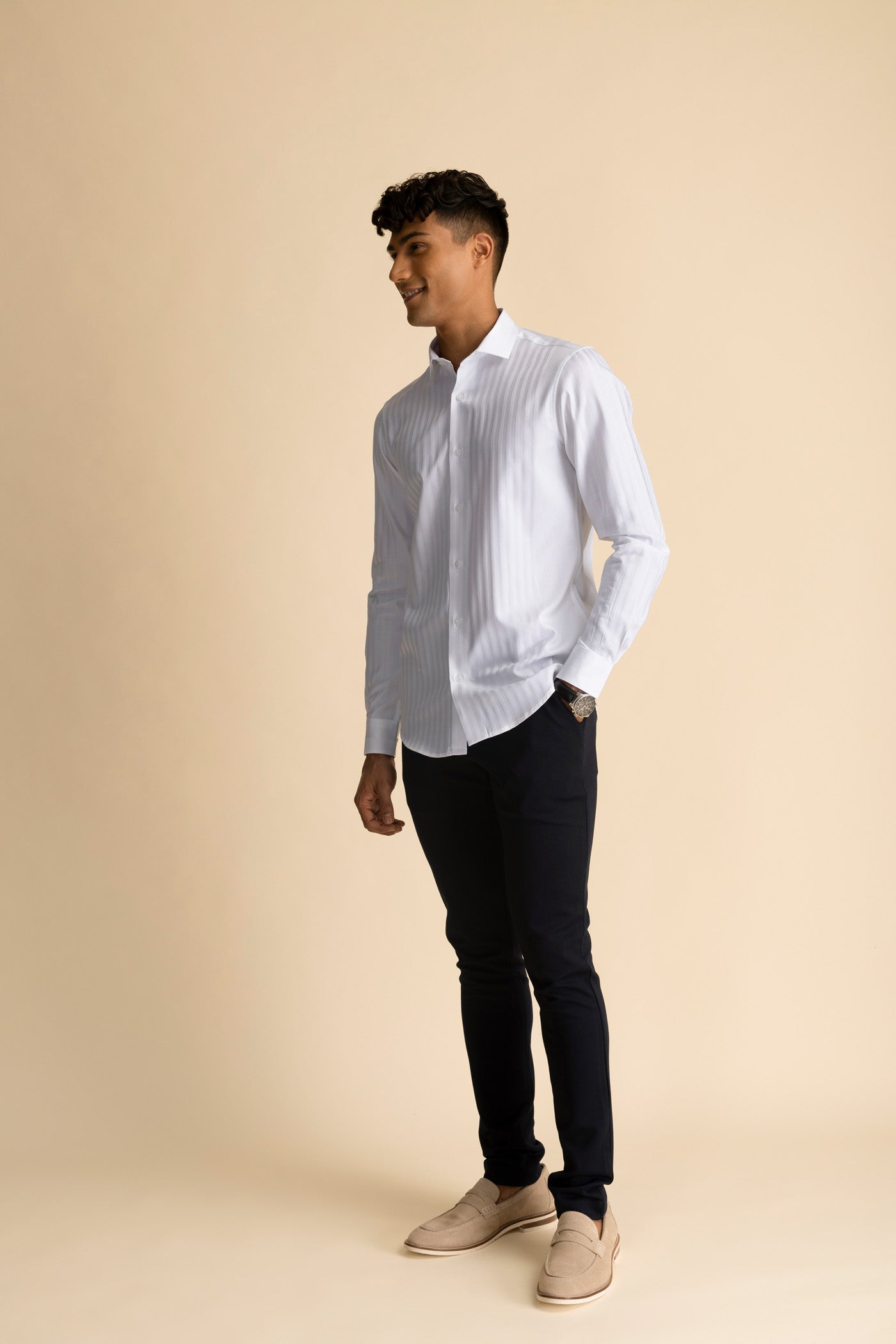 James Stripe White Shirt EOSS – Kaapus