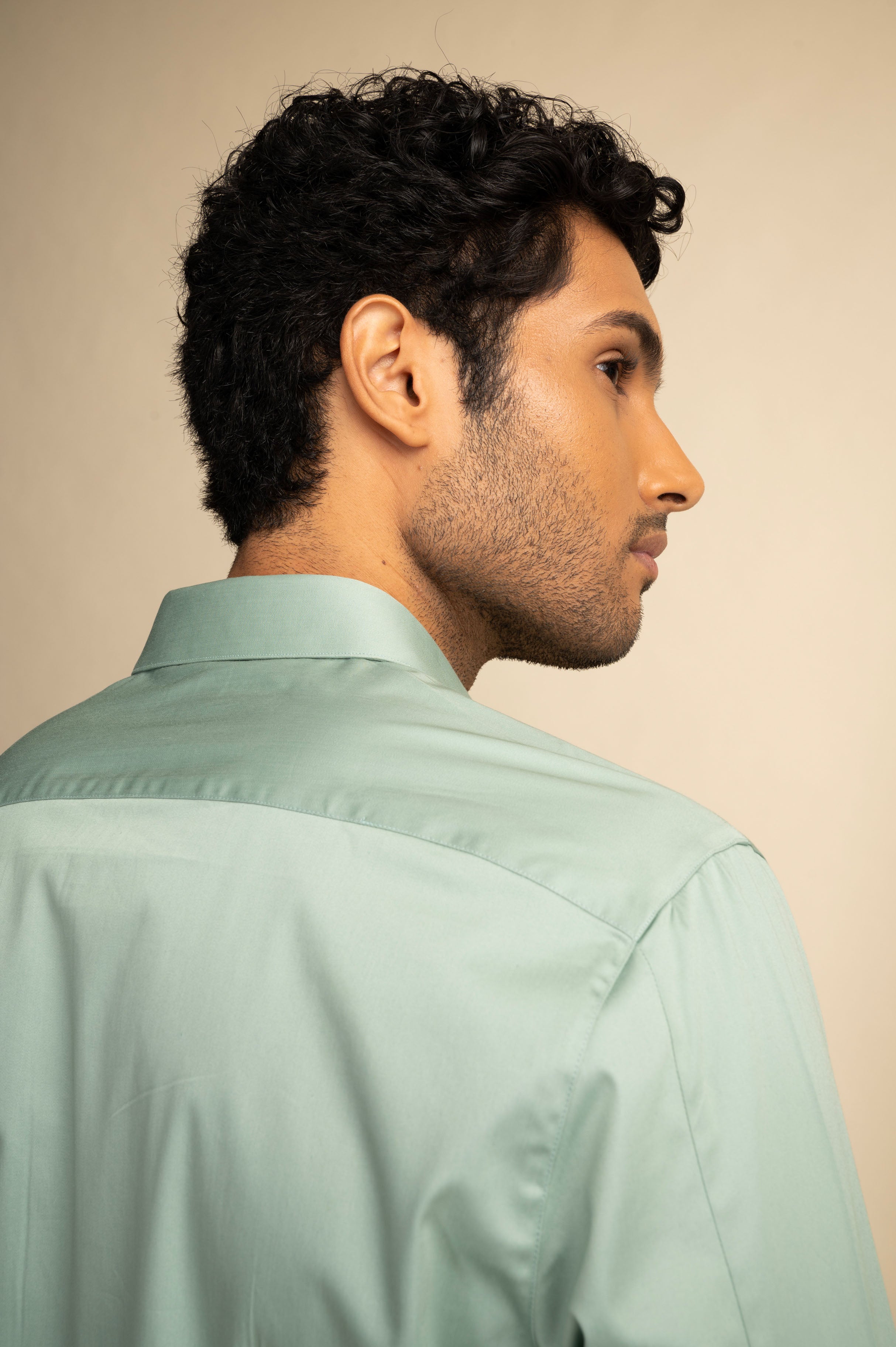 Mint Stretch Satin Shirt – Kaapus