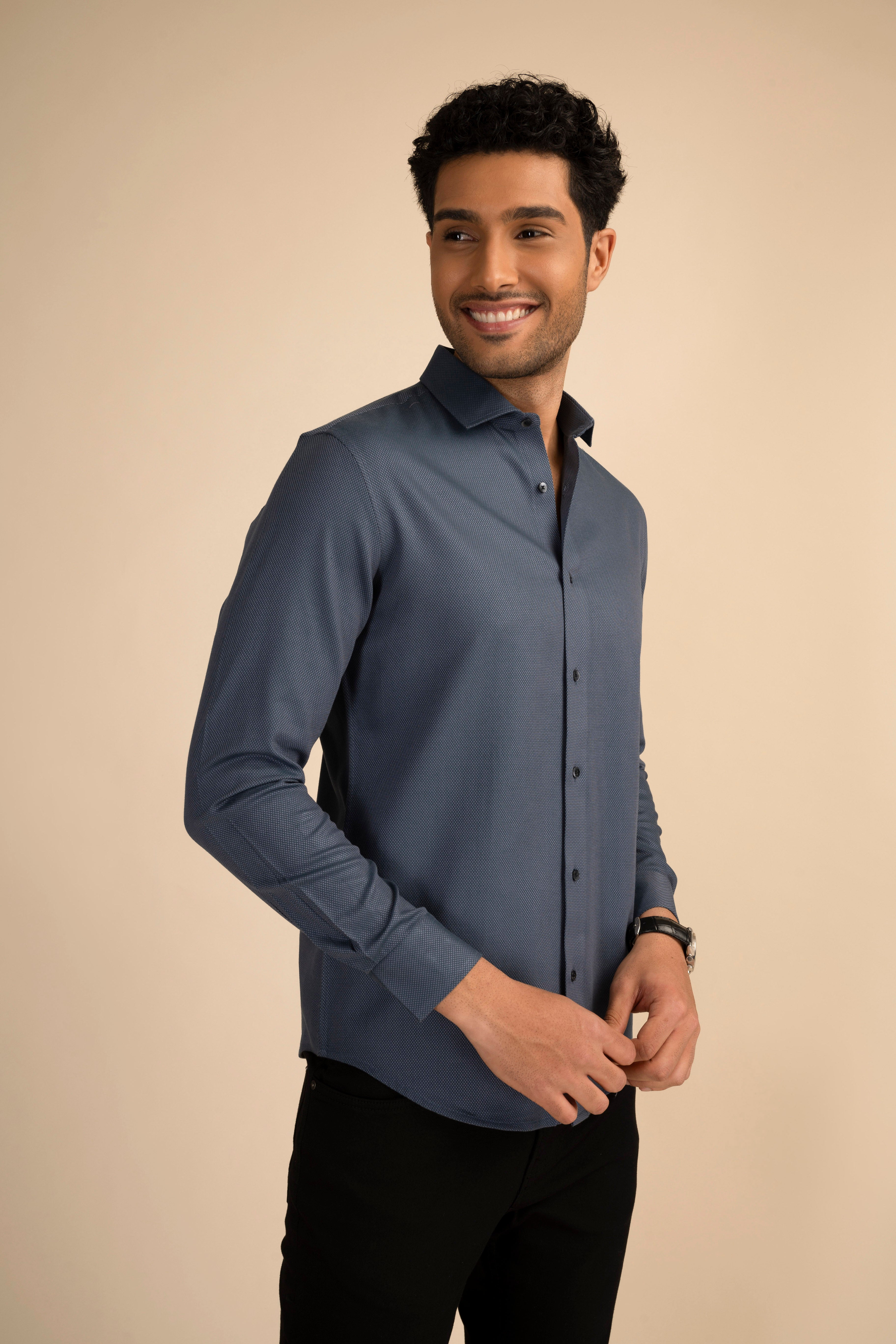 Charcoal Microdot Shirt EOSS – Kaapus