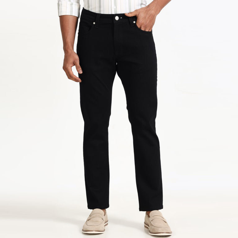 Luxe Black Denim - Straight Tapered fit – Kaapus